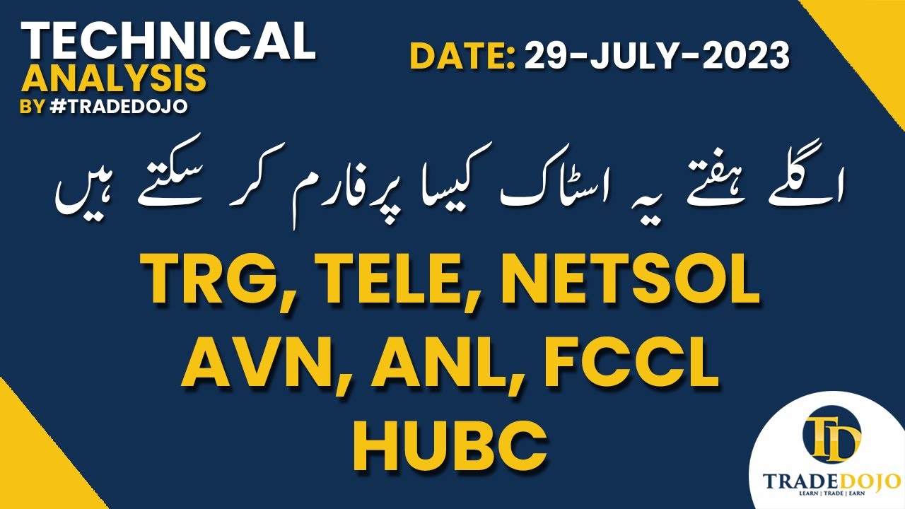 TRG, TELE, NETSOL, AVN, ANL, FCCL, HUBC - Price Action Technical Analysis by @TradeDojo - YouTube