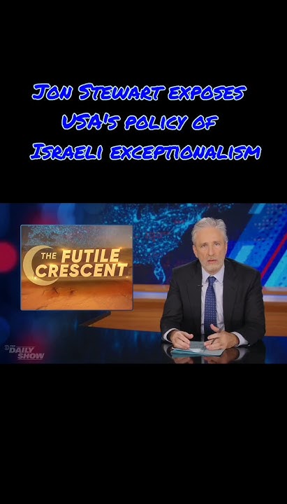 Jon Stewarts wonders why America is powerless against Israel - YouTube