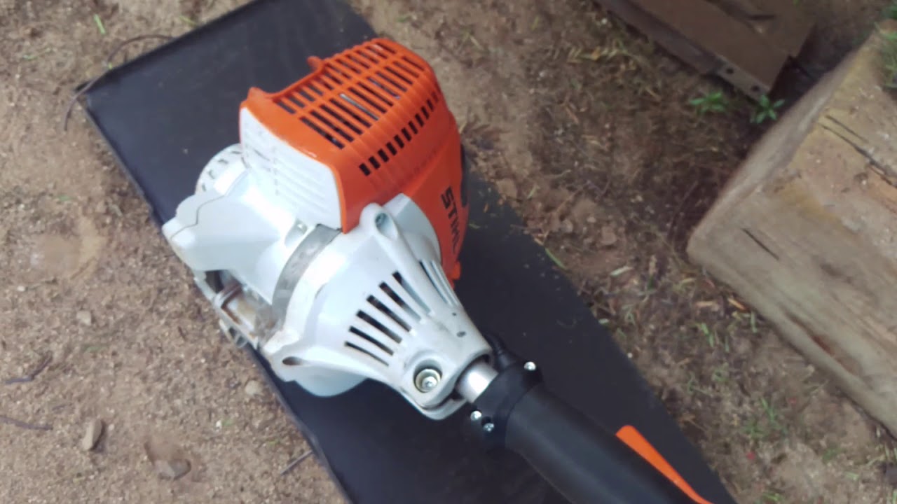 Stihl pole saw and trimmer "Hot"restart throttle setting. - YouTube