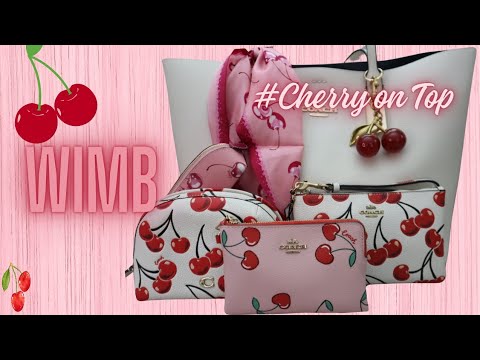 WIMB Coach Town Tote Cherry Edition - Collab with Ms. Cherry 💗🍒💗@SweetPinkCherry #cherryontop ...