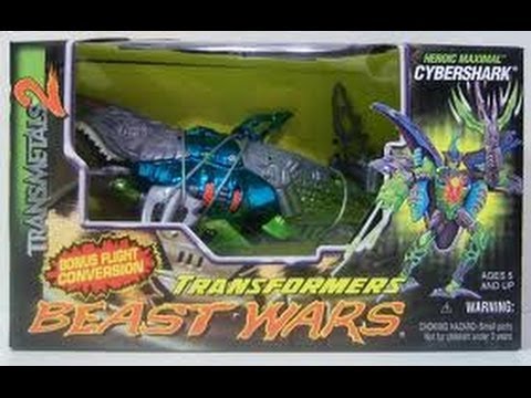 TRANSFORMERS TOY REVIEW - BEAST WARS TRANSMETALS CYBERSHARK - YouTube