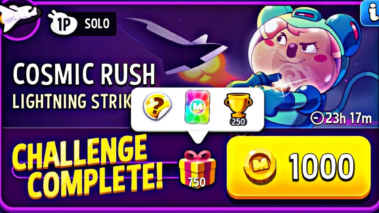 cosmic rush lightning strike super sized solo challenge | match masters ...
