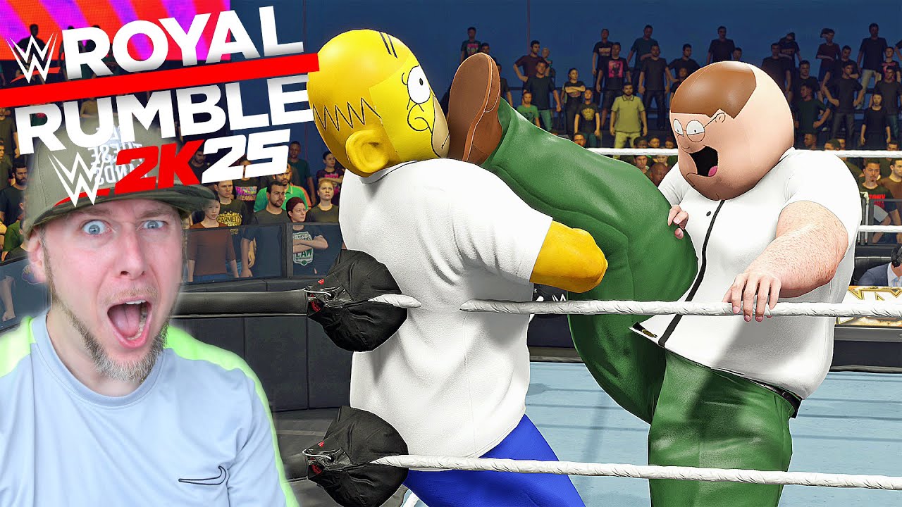 NEW WWE 2K25 CARTOON ROYAL RUMBLE - YouTube