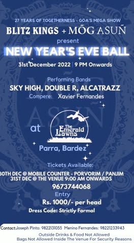 New Year's Eve Ball 2022 - By Blitz Kings & Mog Asun | Emerald Lawns ...