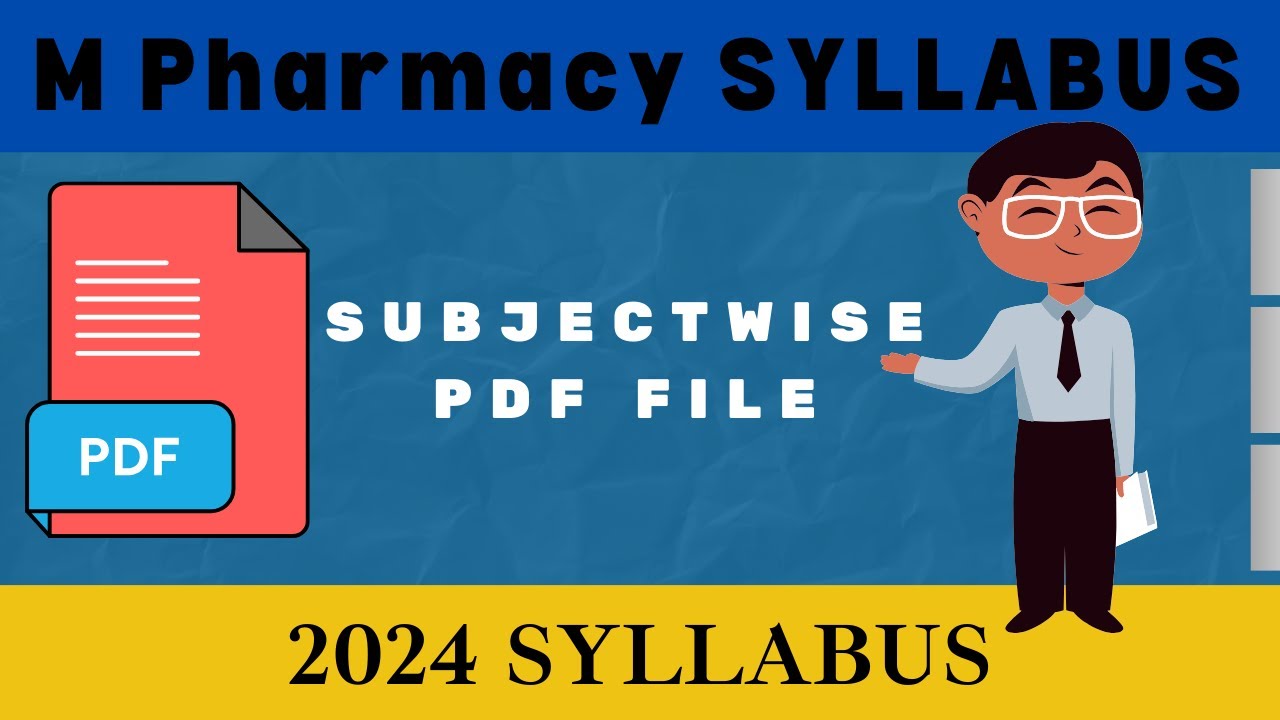 M Pharmacy Syllabus 2024 - YouTube