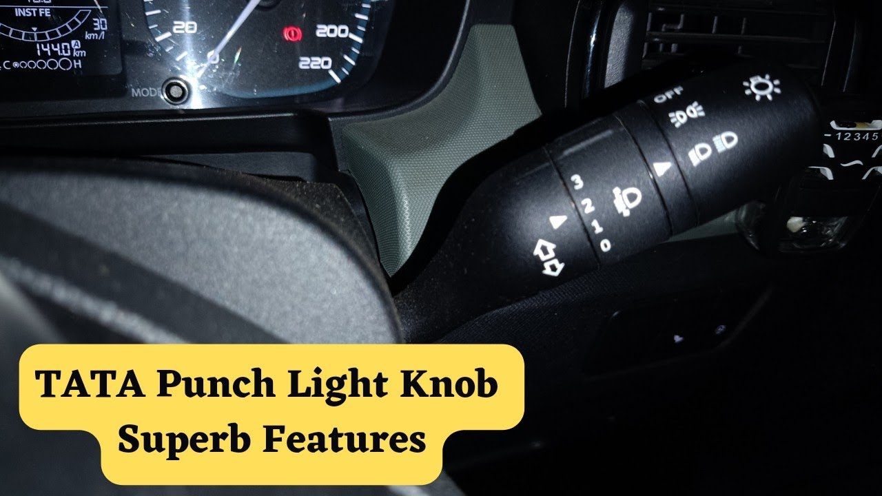 How to use Punch light knob correctly? | TATA Punch Light Knob Superb ...