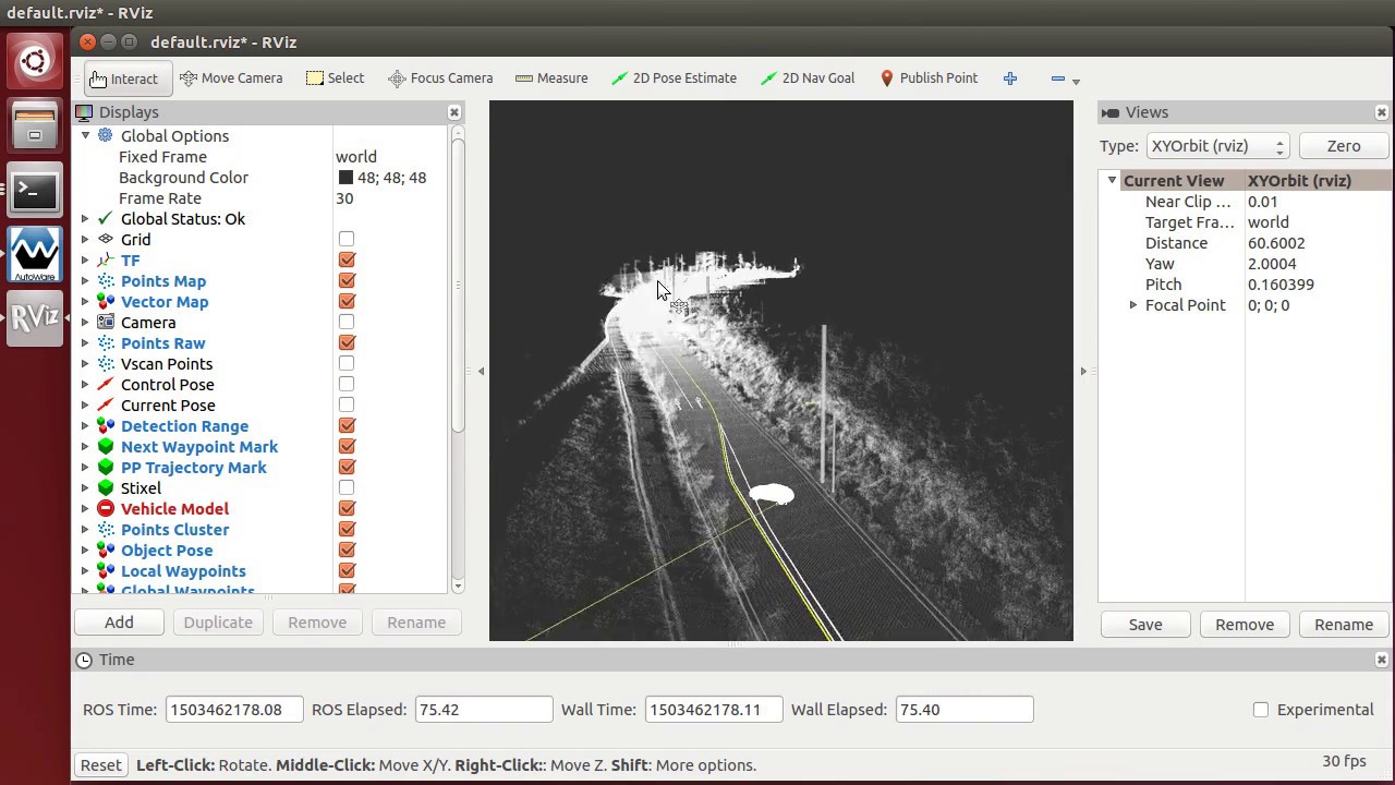 Autoware - Loading map data - YouTube