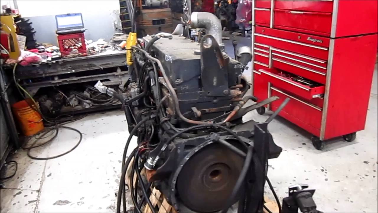 Good Running 1994 Cummins L10 STC Mechanical - YouTube