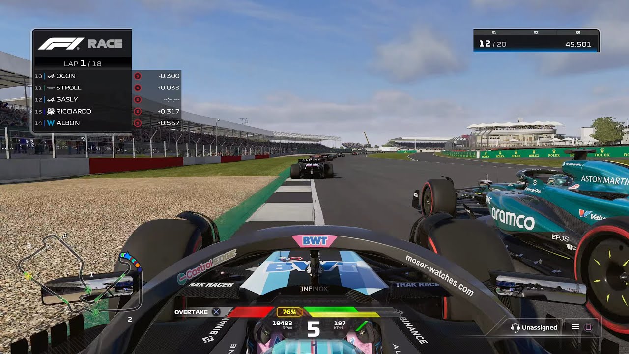 F1 24 | Round 12 | Silverstone | Alpine A524 | Gasly - YouTube