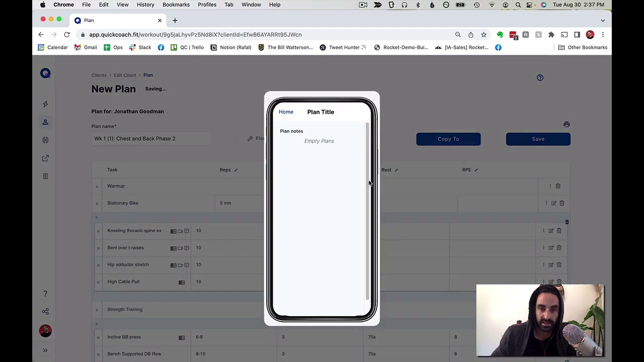 Building a Progressive Workout Program with Repeat Workouts - YouTube