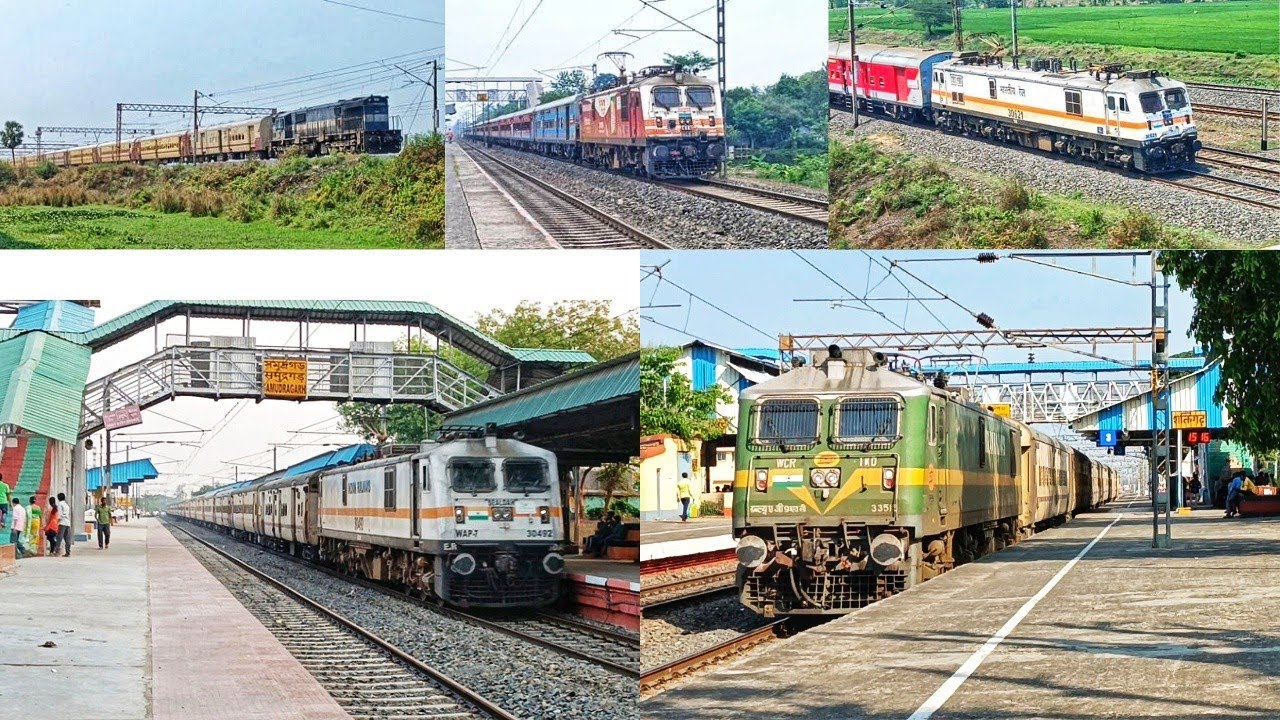 Back To Bak 5 Beautiful Express Train Running Scene || Indian High ...