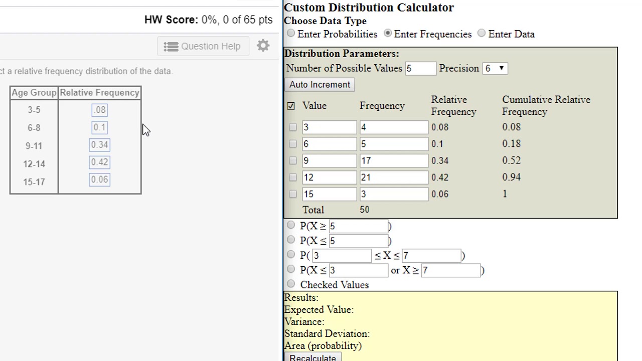 Making A Relative Frequency Table From A Frequency Table YouTube making-a-relative-frequency-table-from-a-frequency-table-youtube
