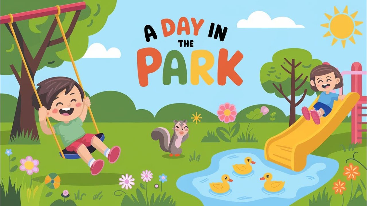 A Day in the Park | Fun Kids Poem About Nature & Playtime - YouTube