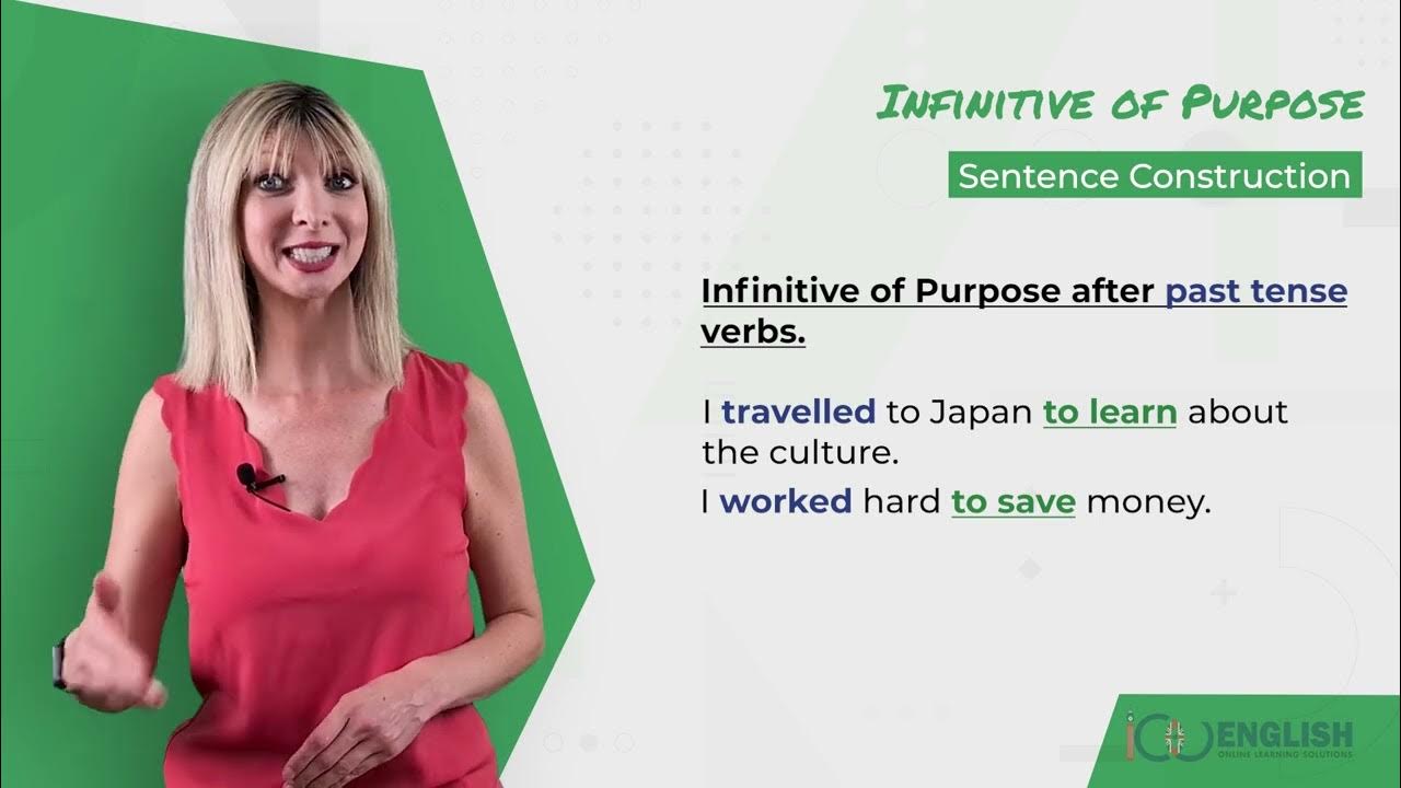 Elementary Lesson 17: Infinitive of Purpose - English Grammar Course ...