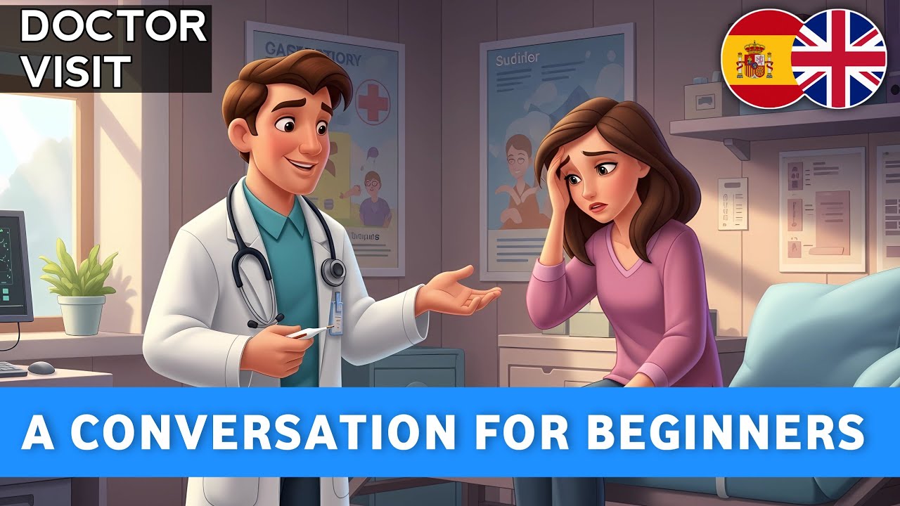 Learn Spanish with a Simple and Slow Conversation: Visit A Doctor ...