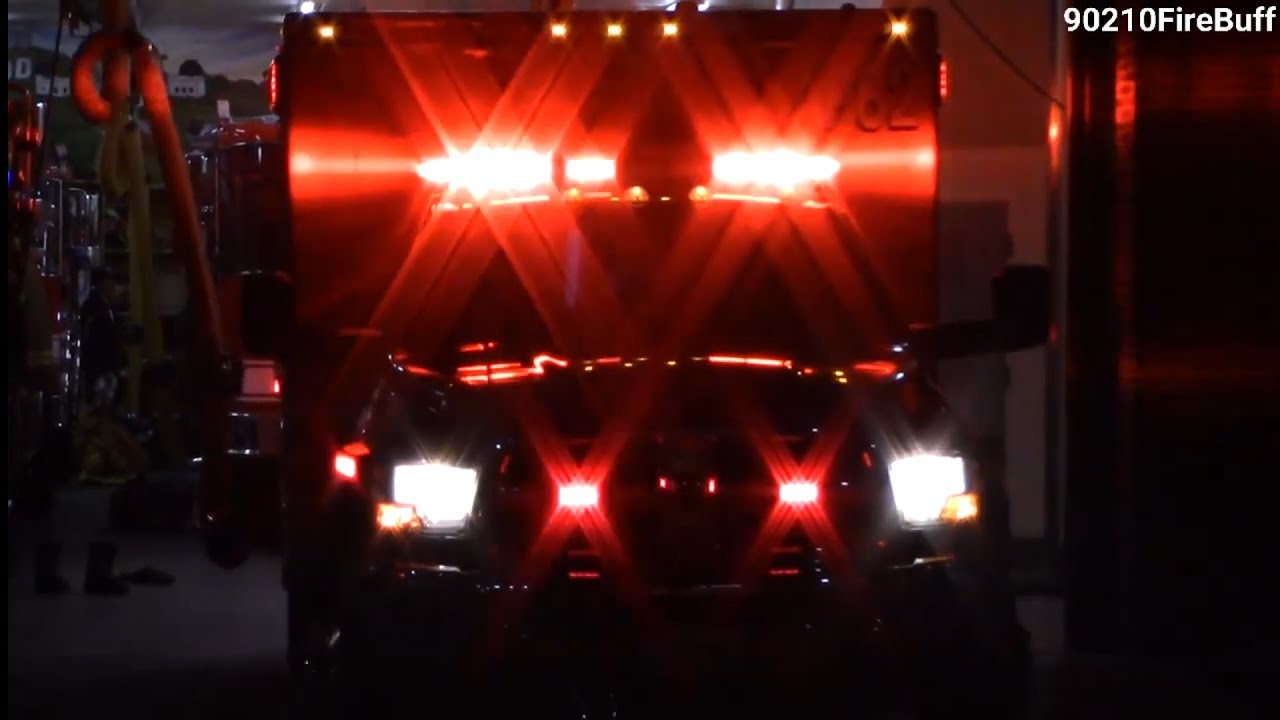 LAFD Rescue 41 & Rescue 35 (reserve) Responding - YouTube