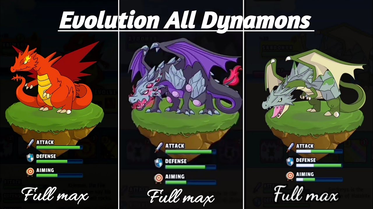 😱Evolving All Dynamons In Dynamons World | Dynamons World New Update ...
