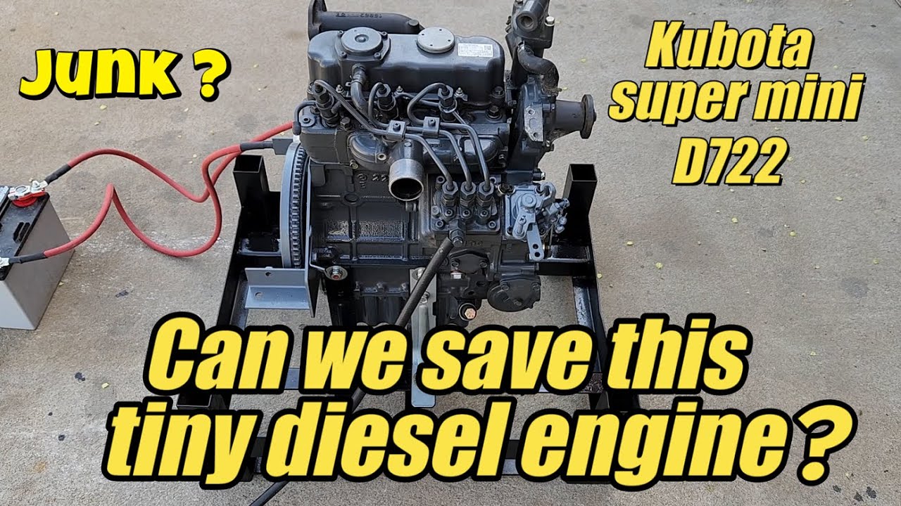 S5 E13.We try to save a Kubota D722 diesel engine from the scrap yard - YouTube