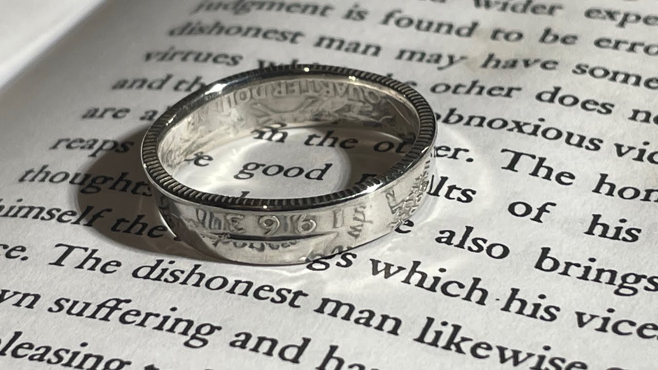 How To Make A Quarter Coin Ring - YouTube