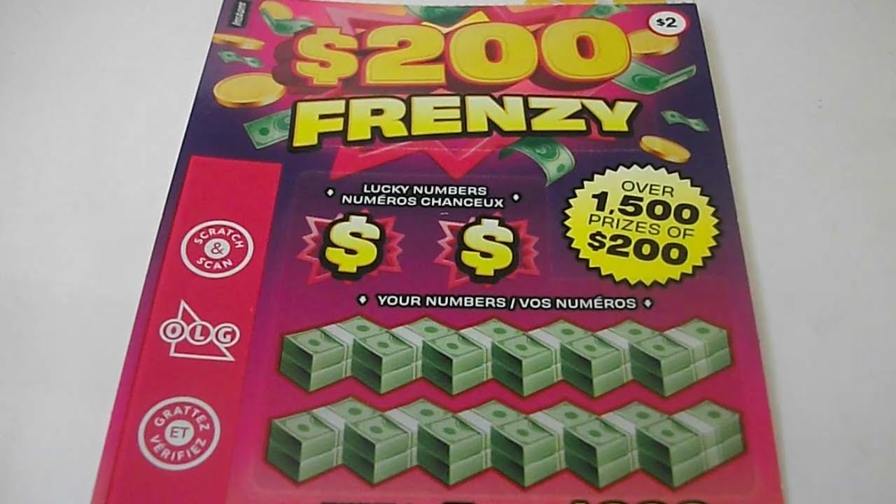 2024-01-22 Ontario Lottery Gaming OLG Instant Scratch Ticket #2393 $2 ...