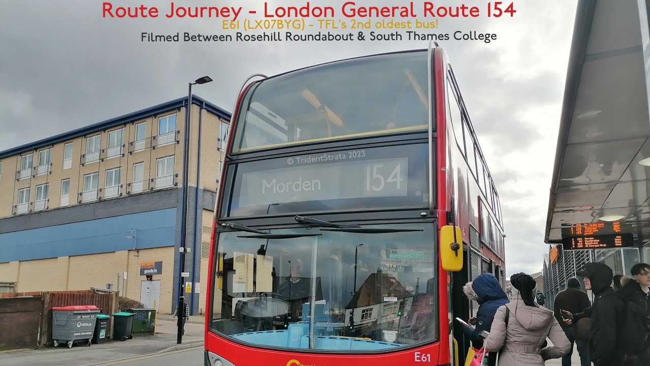 Journey on Go Ahead London Route 154 | E61 (LX07BYG) - YouTube