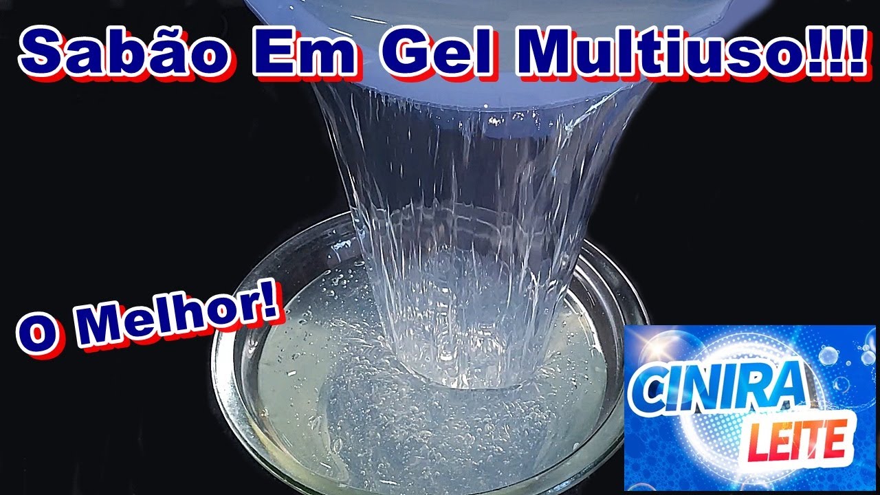 O MELHOR SABÃO EM GEL MULTIUSO TRANSPARENTE! - YouTube