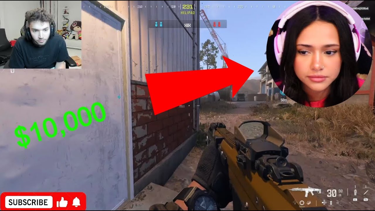 Adin Ross & DemiSux 2v2 SND COD Wager $10,000 - YouTube