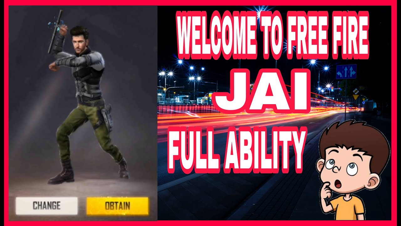 JAI CHARACTER FULL ABILITY REVEALED - YouTube