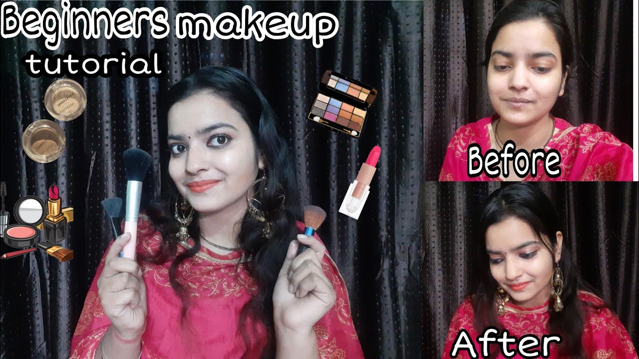 Step by step Makeup Tutorial for beginners/Festival Makeup/Simple ...