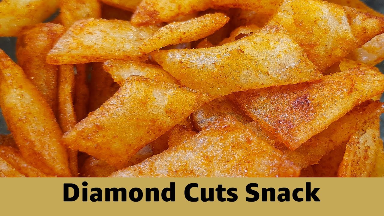 Diamond cuts | Quick snack | spicy chat | Teatime snack| Crispy Snack ...