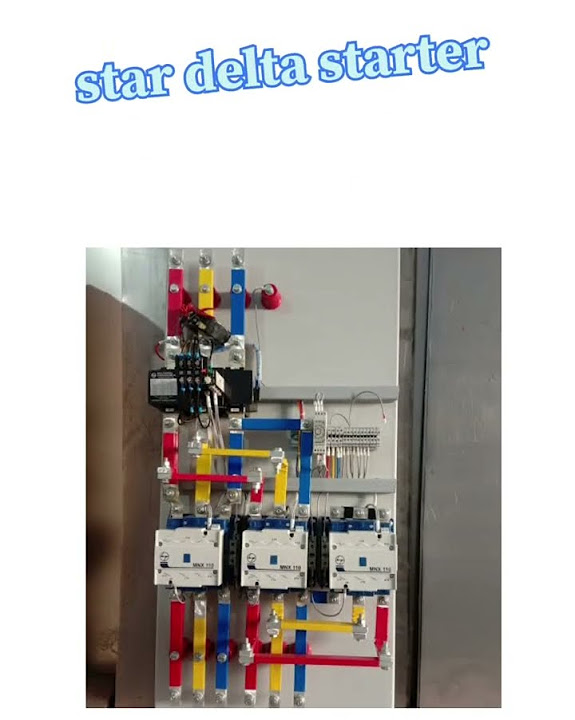 dol starter connection / star delta connection#technology #electrical # ...