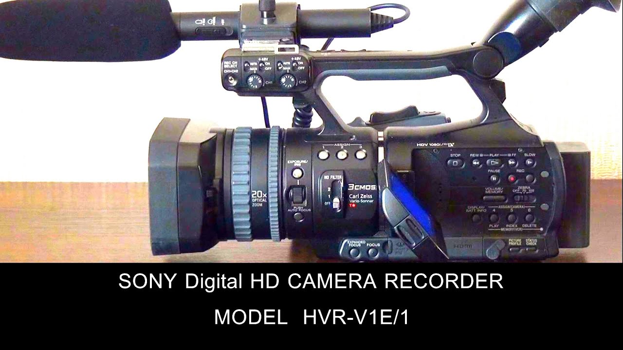SONY HVR - V1E/1 Professional digital HD camera Full HD ...