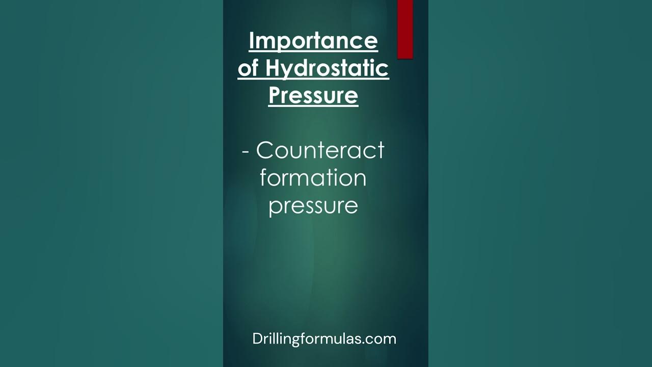 What is hydrostatic pressure? - YouTube