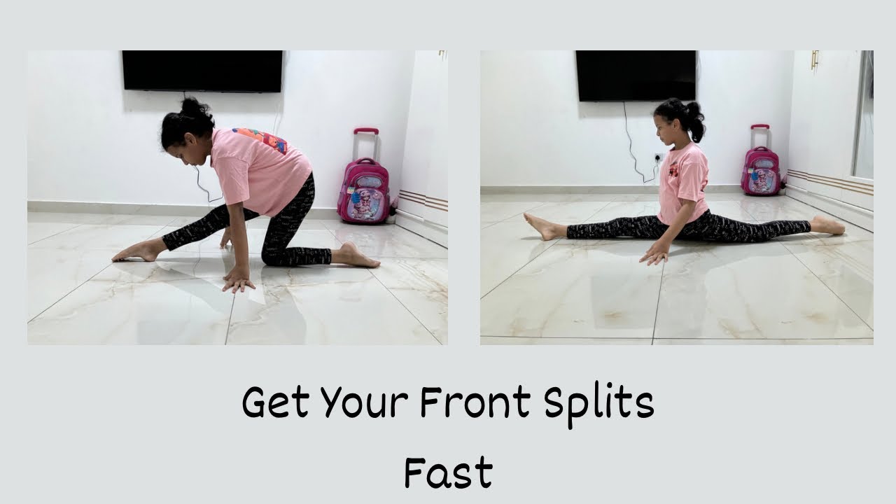 Get your front splits fast ( Do this stretches everyday) - YouTube