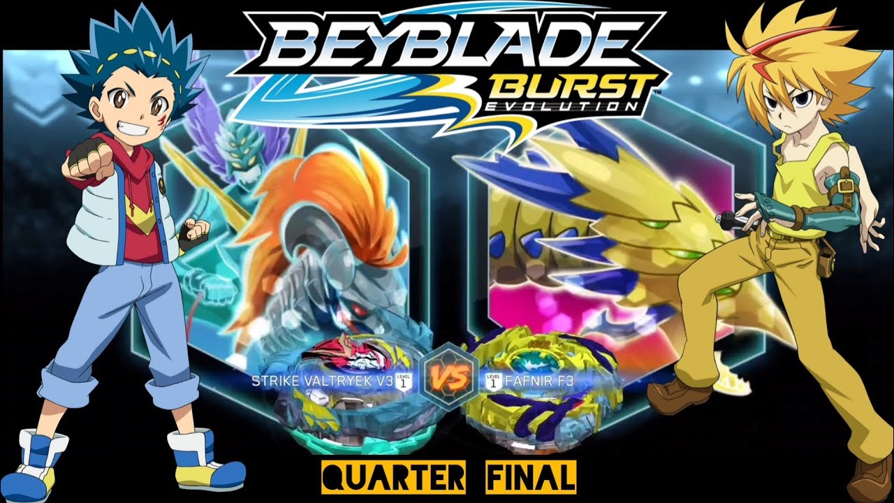 Valt Aoi 🆚 Free De La Hoya | Strike Valtryek 🆚 Drain Fafnir | Beyblade ...