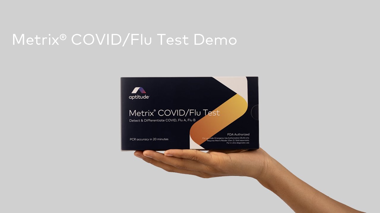 Metrix® COVID/Flu Test Demo - YouTube