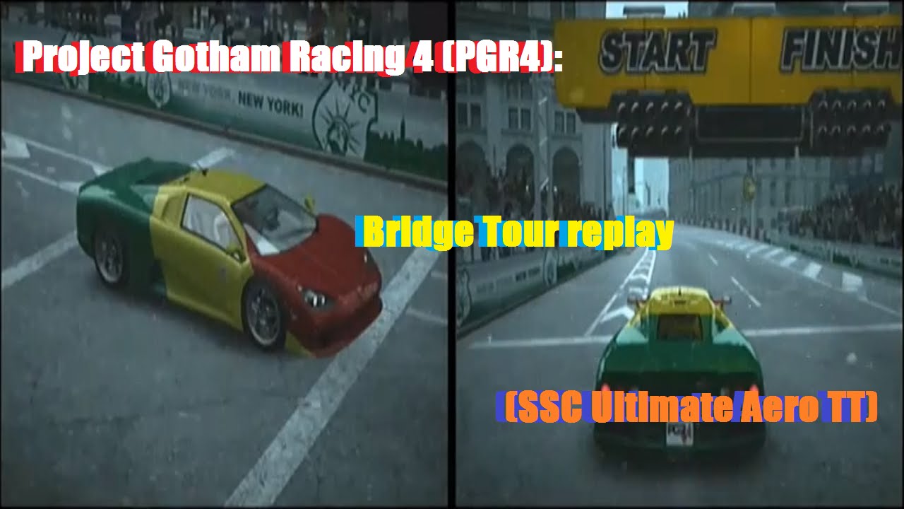 Project Gotham Racing 4 (PGR4): Bridge Tour replay (SSC Ultimate Aero ...