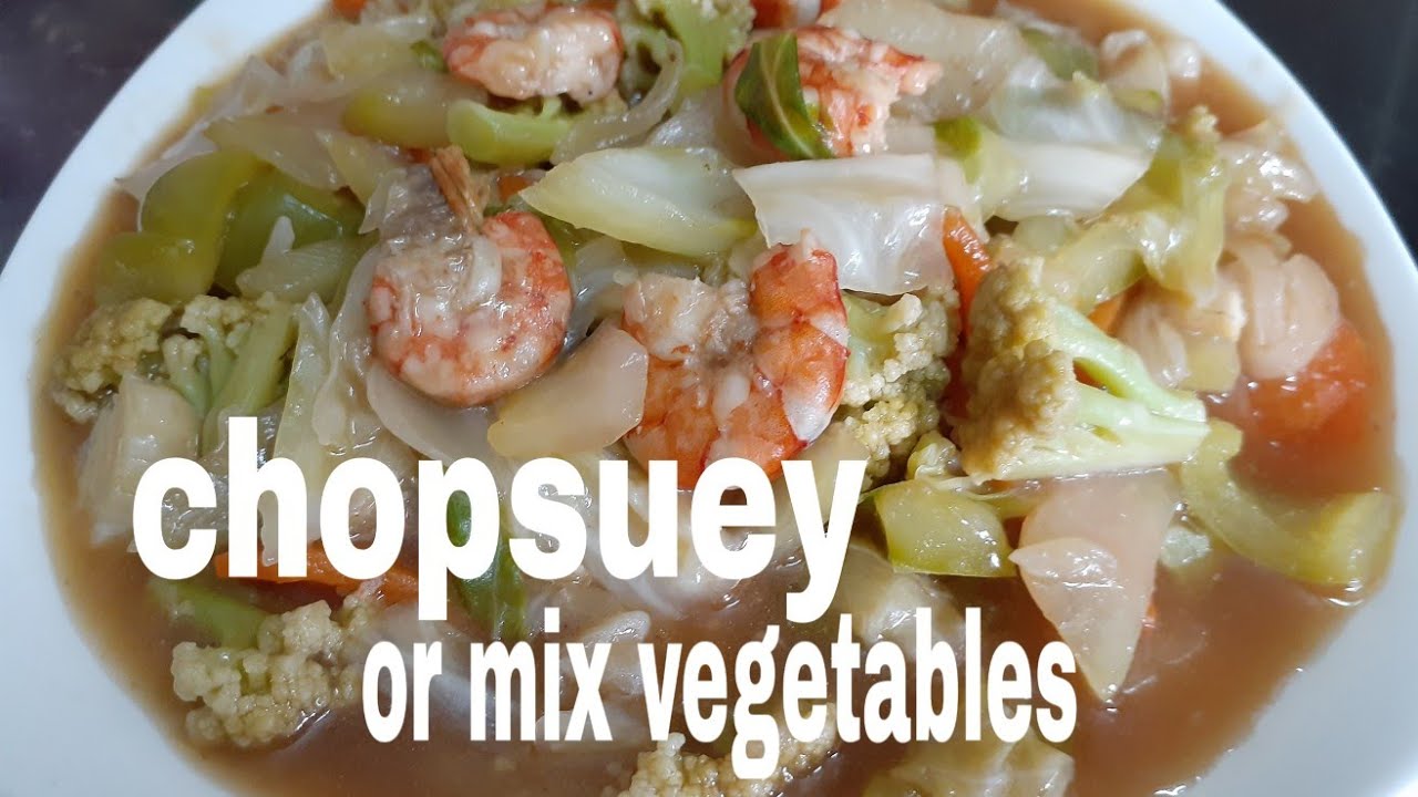 Chopsuey or mix vegetables || how to make - YouTube