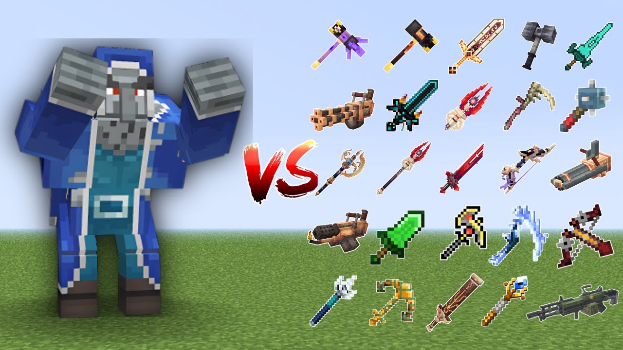 Mutant Iceologer vs All Overpowered Weapons in Minecraft - YouTube