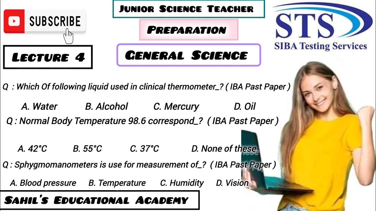 JST BPS_14 Preparation 2015 | Science Lecture 4 | Sindh Text Book Board | IBA past Paper - YouTube
