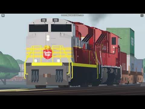 CP 7010 Leads CPKC intermodal Train with NS AC44C6M mid DPU in Ro-Scale CP Maylan Division - YouTube