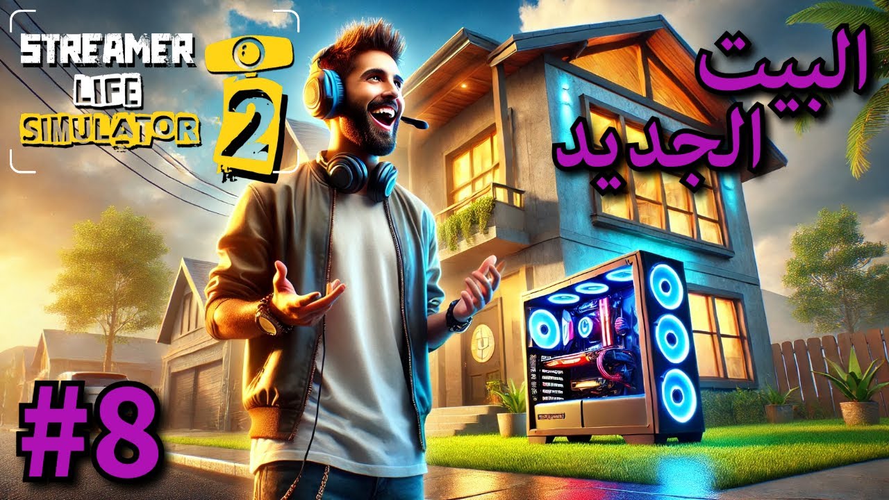 #8 - Streamer Life Sim - تأثيث المنزل \ محاكي الستريمر - YouTube