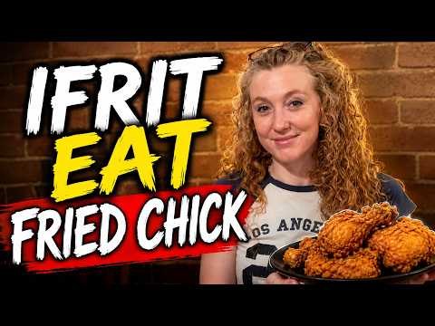 Bikini Ifrit Eats at Babe's Chicken Dinner House (Fried Chicken Taste Test)