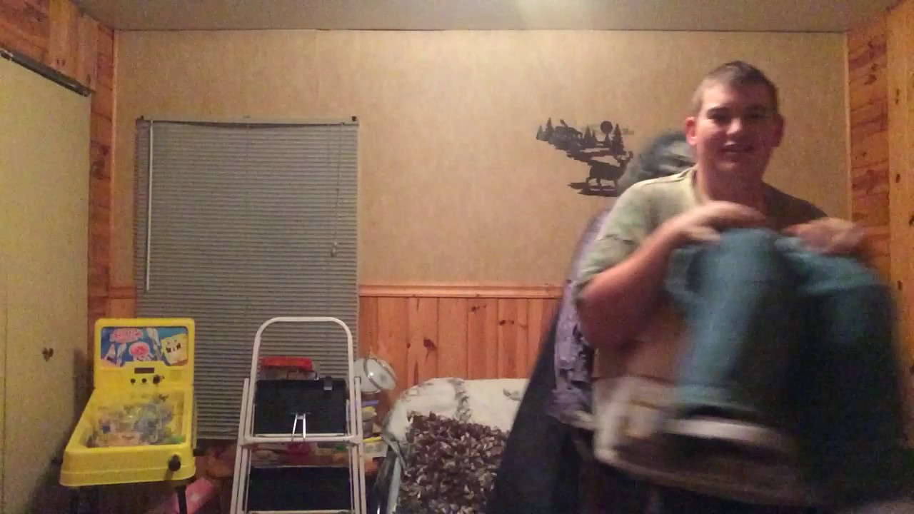 Man in zombie box costume Halloween 2016 - YouTube