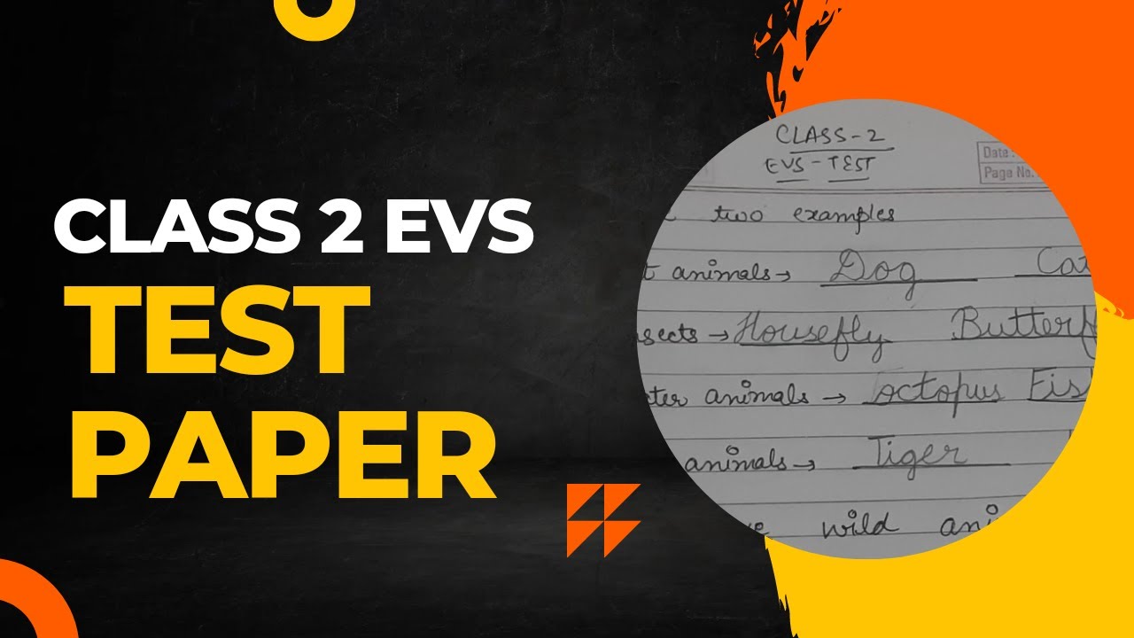 CLASS 2 EVS TEST PAPER @kidsknowledgepoint #class2evs #evstestpaper # ...