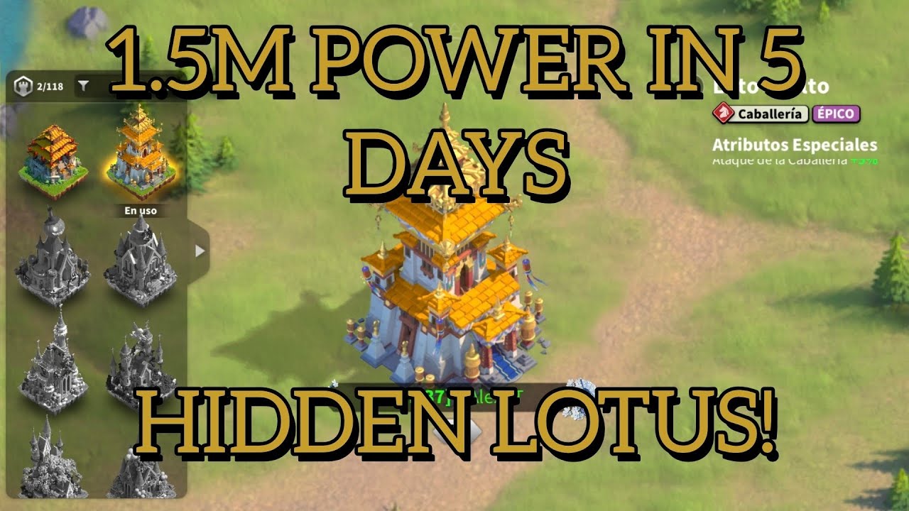 I Got the Hidden Lotus Skin F2P* in 5 Days! (1.5M Power Challenge ...