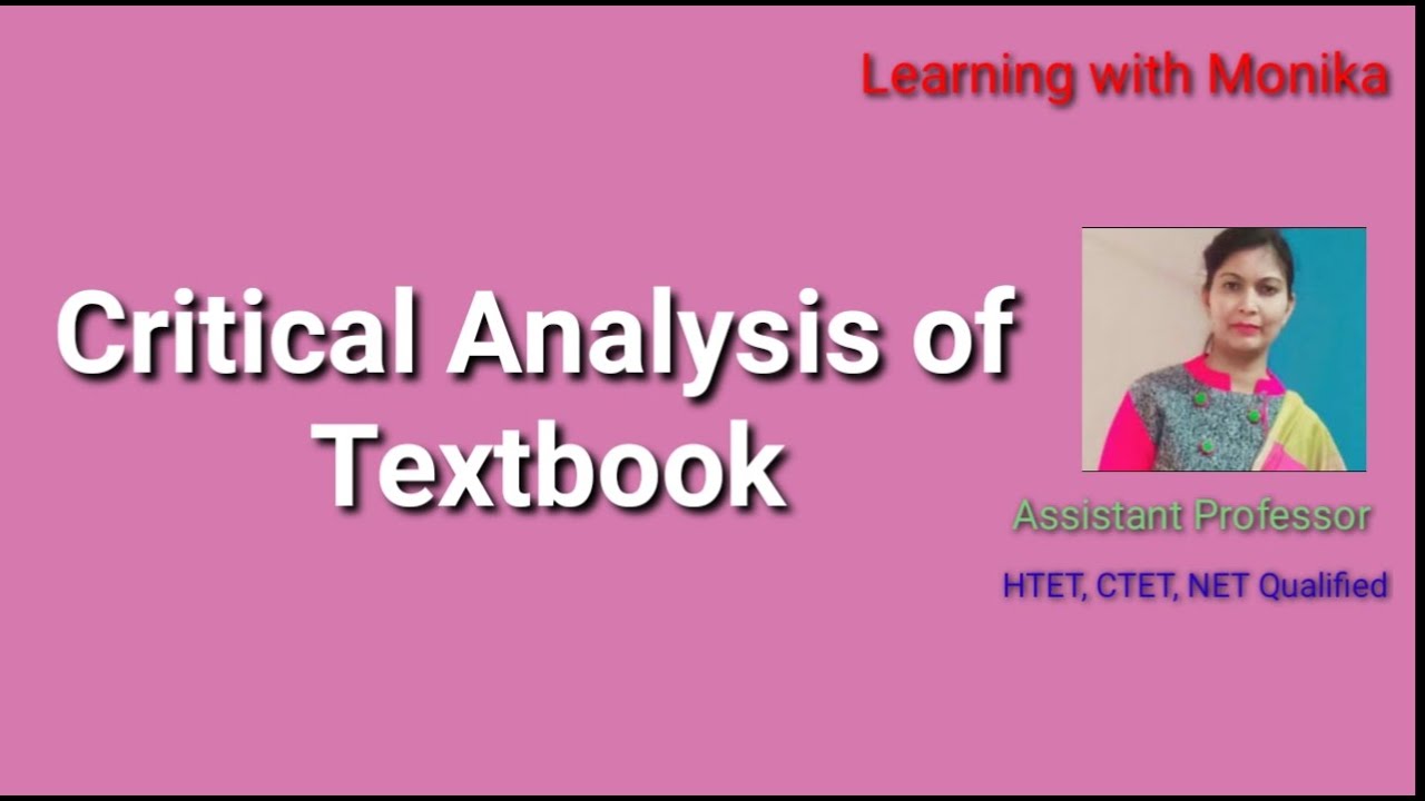Critical Analysis Of Textbook B Ed File YouTube critical-analysis-of-textbook-b-ed-file-youtube
