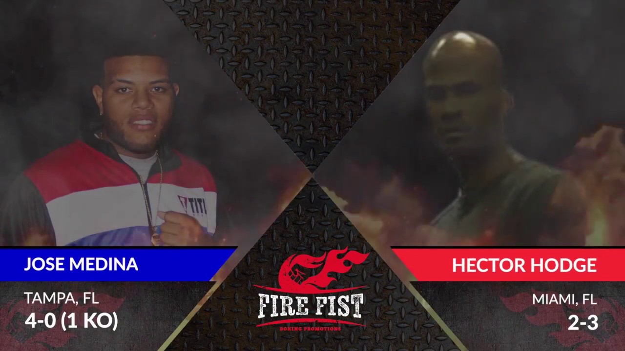 Hector Hodge vs Jose Medina - Night of Champions | Fire Fist Boxing ...