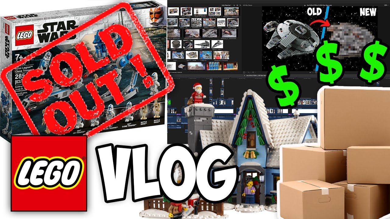 LEGO Sets RETIRING?? LEGO Winter Village HAUL & Video Editing | LEGO ...