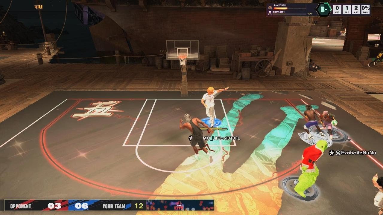 Center putback dunk after block - YouTube